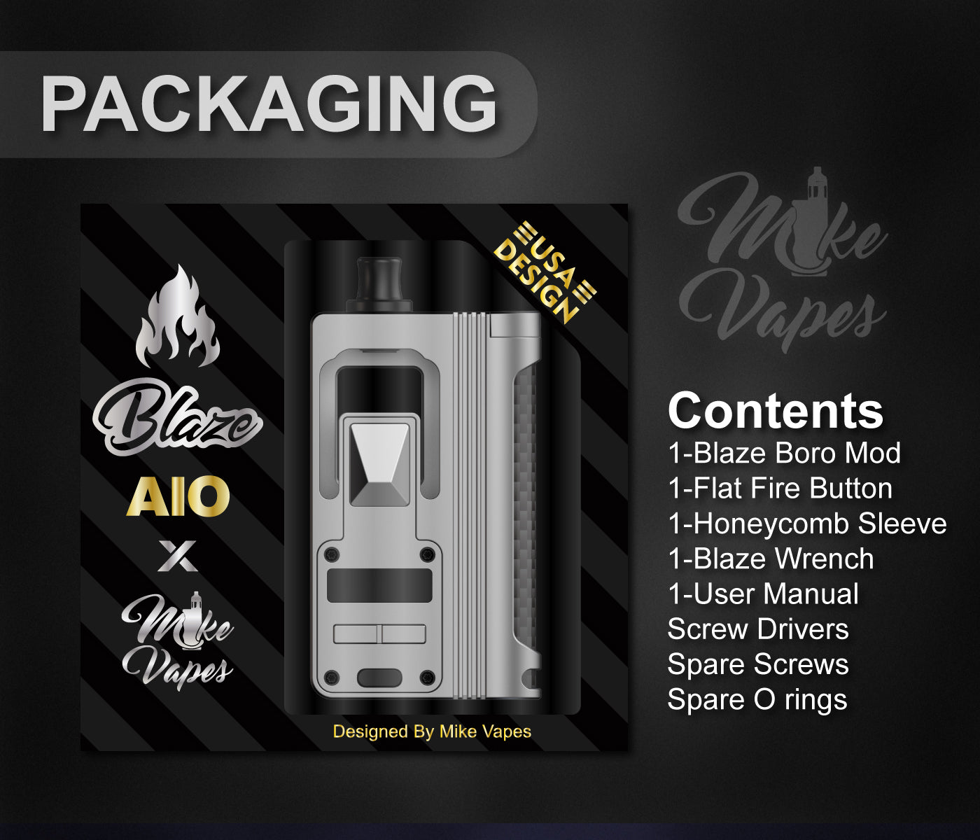Blaze AIO Boro Mod by Thunderhead Creations x Mike Vapes – Hobby Delights